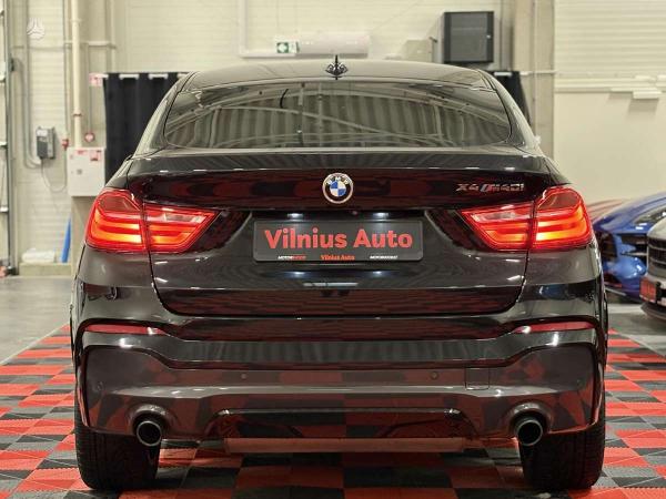 Black BMW X4 2018 in Vilnius, with an engine capacity of 2.98 L and mileage of 68 thousand km for 23990 €, photo 5 on AUTOMOTO.COM.LV