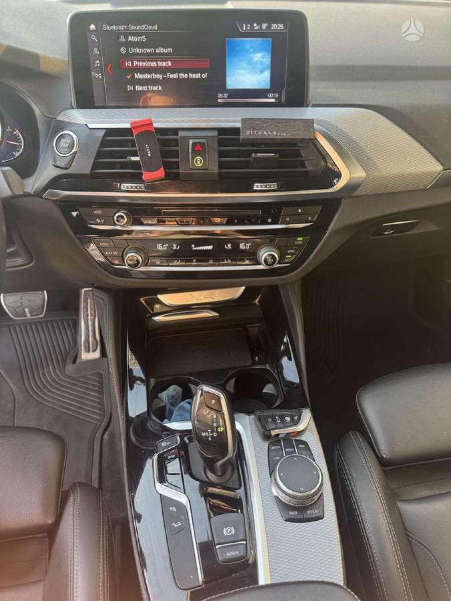 Melns BMW X4 2018 Viļņa, ar dzinēja tilpumu 2.99 L un nobraukumu 225 tūkst. km par 24450 €, foto 13 vietnē AUTOMOTO.COM.LV