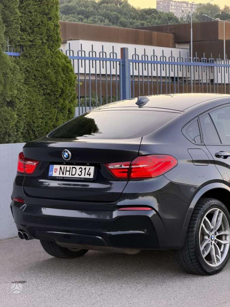 Melns BMW X4 2018 Viļņa, ar dzinēja tilpumu 2.00 L un nobraukumu 118 tūkst. km par 19000 €, foto 7 vietnē AUTOMOTO.COM.LV