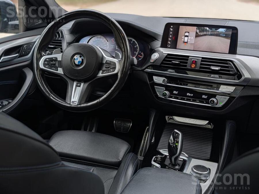 Black BMW X4 2019 in Riga, with an engine capacity of 3.00 L and mileage of 182 thousand km for 29960 €, photo 6 on AUTOMOTO.COM.LV