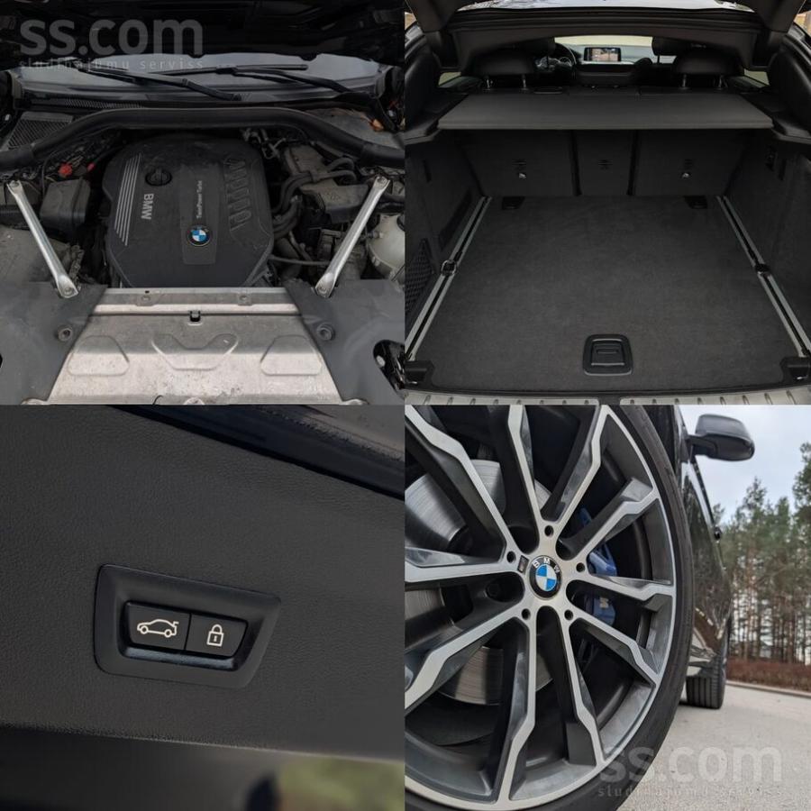 Black BMW X4 2019 in Riga, with an engine capacity of 3.00 L and mileage of 182 thousand km for 29960 €, photo 15 on AUTOMOTO.COM.LV