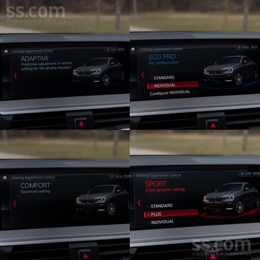 Black BMW X4 2019 in Riga, with an engine capacity of 3.00 L and mileage of 182 thousand km for 29960 €, photo 18 on AUTOMOTO.COM.LV