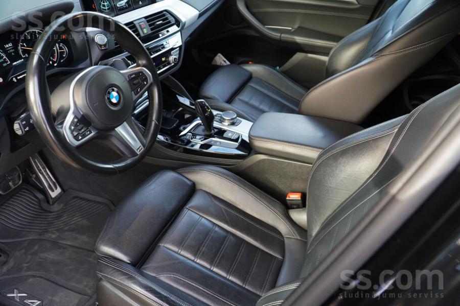 Black BMW X4 2019 in Riga, with an engine capacity of 3.00 L and mileage of 134 thousand km for 38990 €, photo 19 on AUTOMOTO.COM.LV
