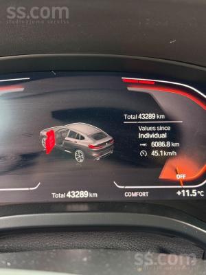 Black BMW X4 2020 in Tukums, with an engine capacity of 3.00 L and mileage of 43 thousand km for 39550 €, photo 16 on AUTOMOTO.COM.LV
