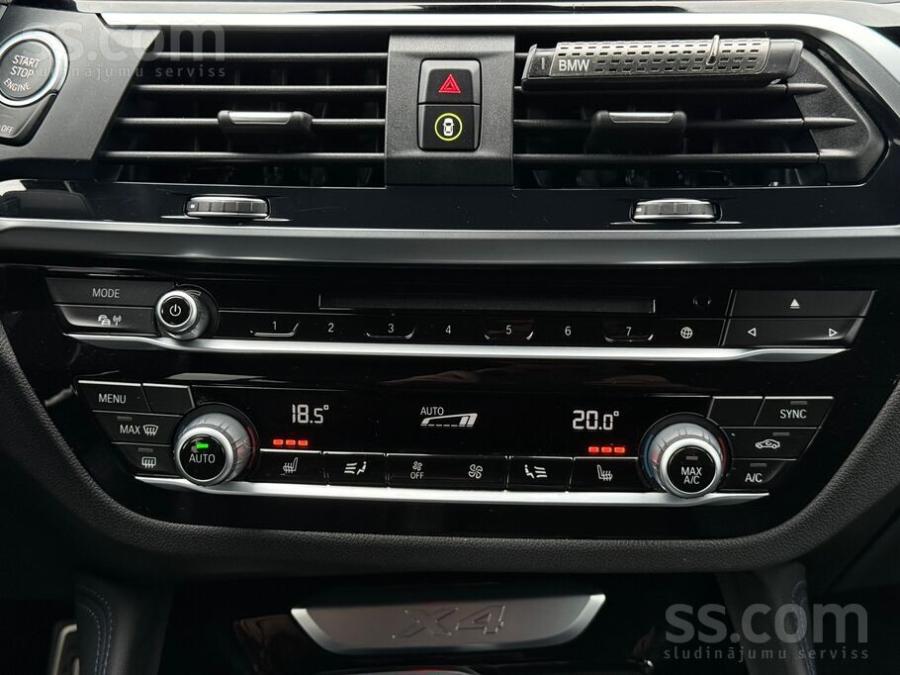 Melns BMW X4 2020 Rīga, ar dzinēja tilpumu 2.00 L un nobraukumu 52 tūkst. km par 32480 €, foto 19 vietnē AUTOMOTO.COM.LV