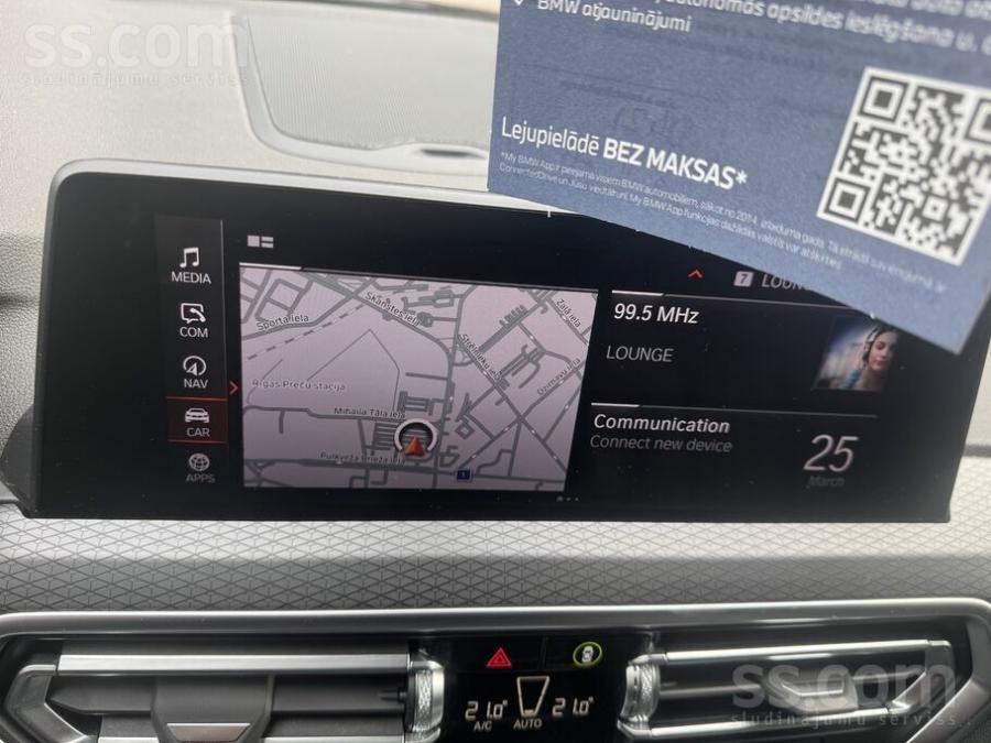 Melns BMW X4 2022 Rīga, ar dzinēja tilpumu 2.00 L un nobraukumu 133 tūkst. km par 33950 €, foto 24 vietnē AUTOMOTO.COM.LV