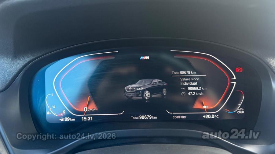 Black BMW X4 2023 in Tallinn, with an engine capacity of 2.00 L and mileage of 99 thousand km for 48000 €, photo 15 on AUTOMOTO.COM.LV