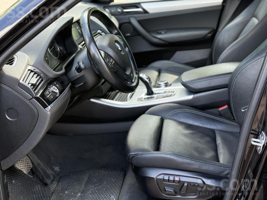 Black BMW X4 2015 in Riga, with an engine capacity of 3.00 L and mileage of 242 thousand km for 16900 €, photo 9 on AUTOMOTO.COM.LV