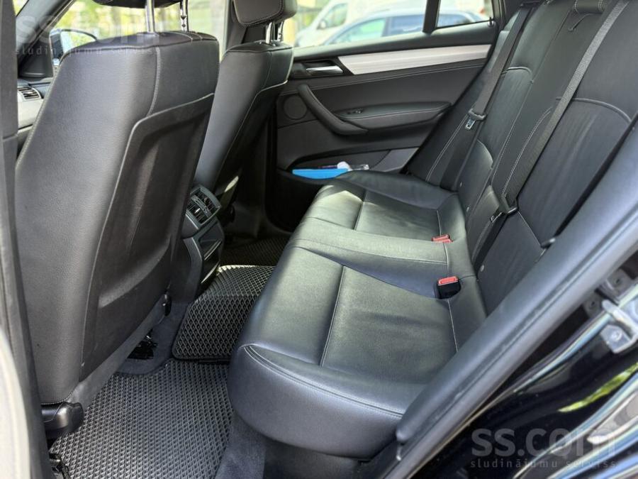 Black BMW X4 2015 in Riga, with an engine capacity of 3.00 L and mileage of 242 thousand km for 16900 €, photo 11 on AUTOMOTO.COM.LV