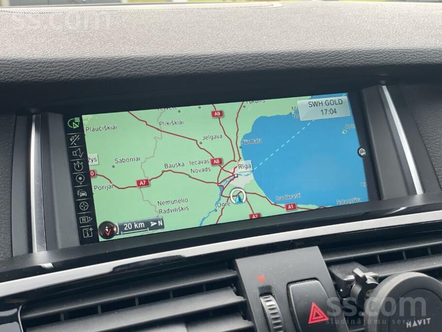 Black BMW X4 2015 in Riga, with an engine capacity of 3.00 L and mileage of 242 thousand km for 16900 €, photo 21 on AUTOMOTO.COM.LV