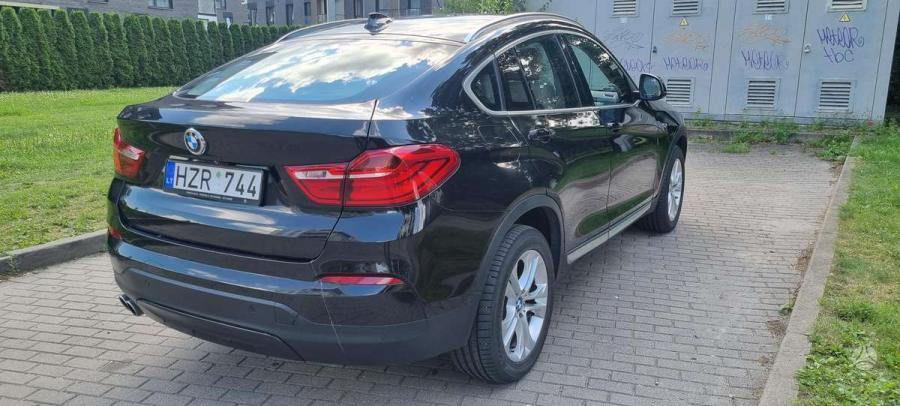 Black BMW X4 2015 in Vilnius, with an engine capacity of 2.99 L and mileage of 207 thousand km for 18500 €, photo 5 on AUTOMOTO.COM.LV