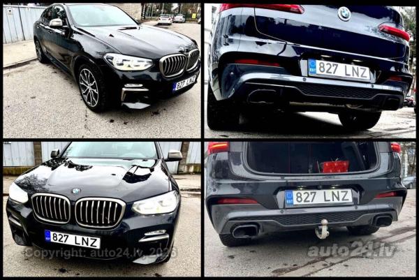 Black BMW X4 2018 in Tallinn, with an engine capacity of 3.00 L and mileage of 122 thousand km for 34900 €, photo 4 on AUTOMOTO.COM.LV