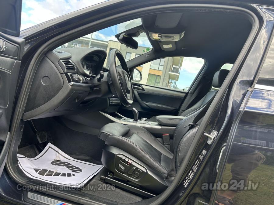 Black BMW X4 2015 in Tallinn, with an engine capacity of 3.00 L and mileage of 190 thousand km for 18880 €, photo 10 on AUTOMOTO.COM.LV