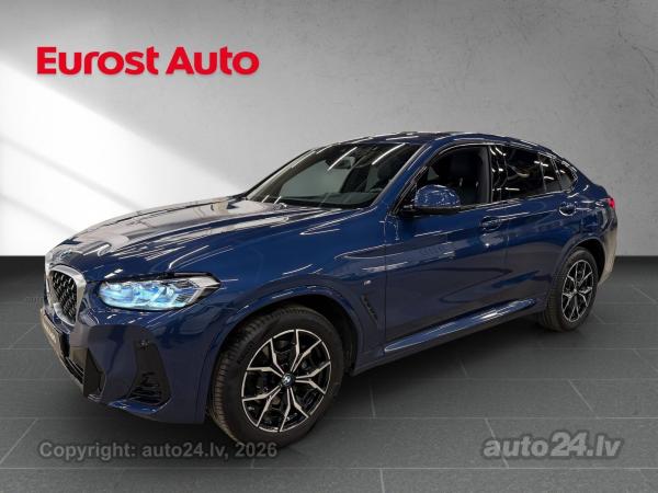 Zils BMW X4 2022 Tallina, ar dzinēja tilpumu 2.00 L un nobraukumu 89 tūkst. km par 48500 €, foto  vietnē AUTOMOTO.COM.LV