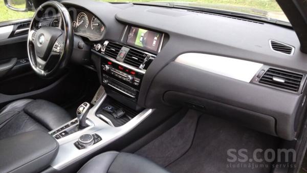 Blue BMW X4 2015 in Riga, with an engine capacity of 3.00 L and mileage of 245 thousand km for 18250 €, photo 10 on AUTOMOTO.COM.LV