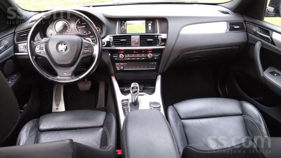Blue BMW X4 2015 in Riga, with an engine capacity of 3.00 L and mileage of 245 thousand km for 18250 €, photo 13 on AUTOMOTO.COM.LV
