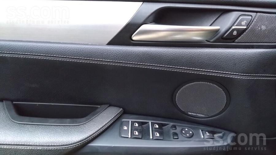 Blue BMW X4 2015 in Riga, with an engine capacity of 3.00 L and mileage of 245 thousand km for 18250 €, photo 14 on AUTOMOTO.COM.LV