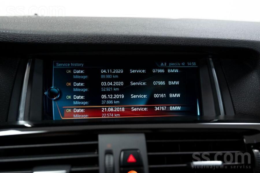 Zils BMW X4 2016 Rīga, ar dzinēja tilpumu 3.00 L un nobraukumu 240 tūkst. km par 19500 €, foto 30 vietnē AUTOMOTO.COM.LV