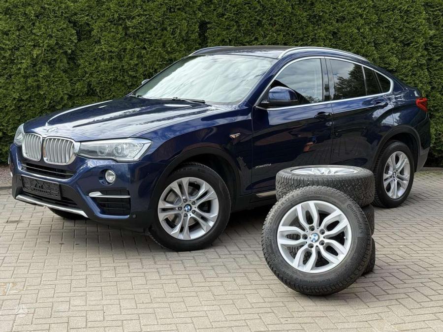 Синий БМВ Х4 2017 в Ионава, объемом двигателя 2.00 л и пробегом 206 тыс. км за 16250 €, фото 13 на AUTOMOTO.COM.LV