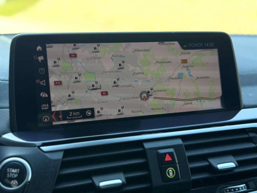 Blue BMW X4 2019 in Vilnius, with an engine capacity of 3.00 L and mileage of 122 thousand km for 33300 €, photo 19 on AUTOMOTO.COM.LV