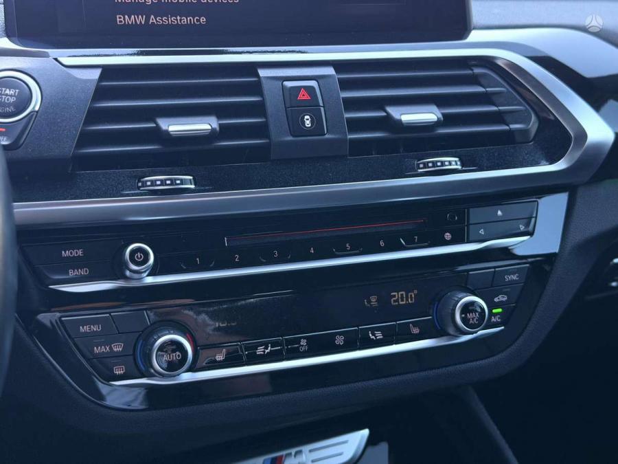 Blue BMW X4 2019 in Vilnius, with an engine capacity of 3.00 L and mileage of 122 thousand km for 33300 €, photo 21 on AUTOMOTO.COM.LV