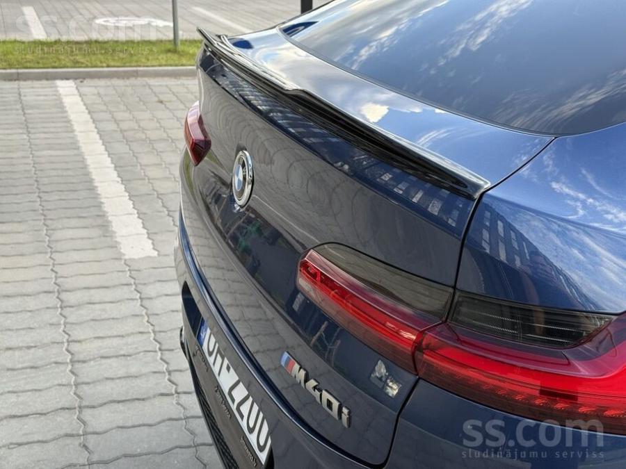 Blue BMW X4 2019 in Riga, with an engine capacity of 3.00 L and mileage of 110 thousand km for 38500 €, photo 10 on AUTOMOTO.COM.LV