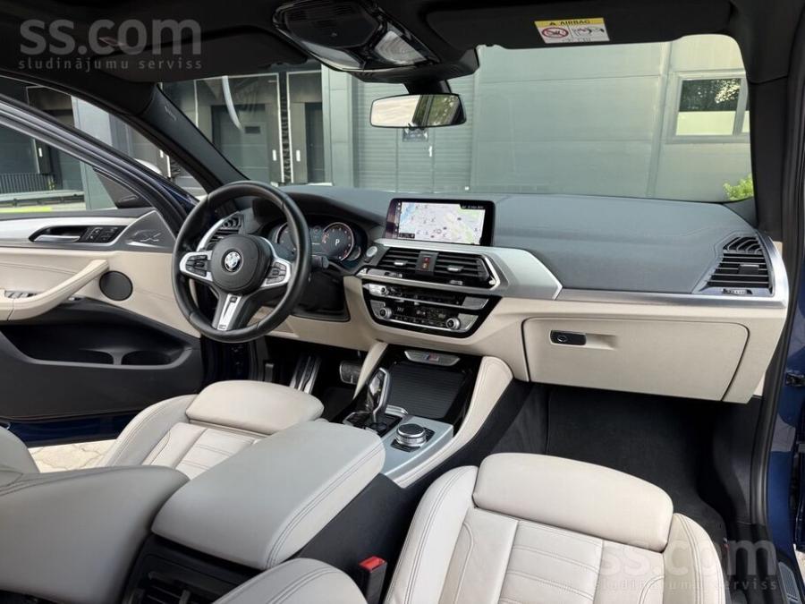 Blue BMW X4 2019 in Riga, with an engine capacity of 3.00 L and mileage of 110 thousand km for 38500 €, photo 14 on AUTOMOTO.COM.LV
