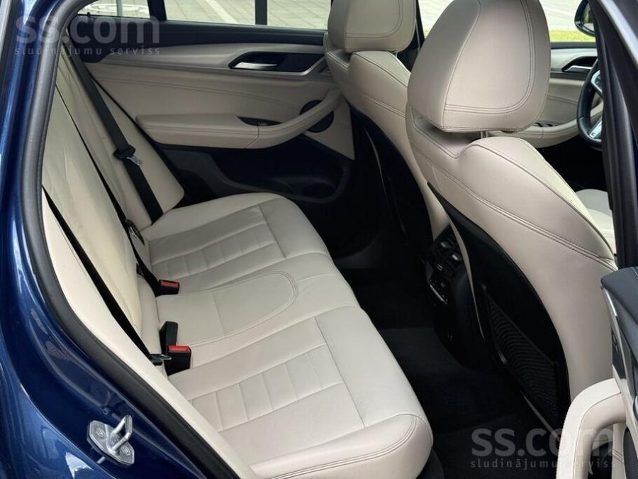 Blue BMW X4 2019 in Riga, with an engine capacity of 3.00 L and mileage of 110 thousand km for 38500 €, photo 21 on AUTOMOTO.COM.LV