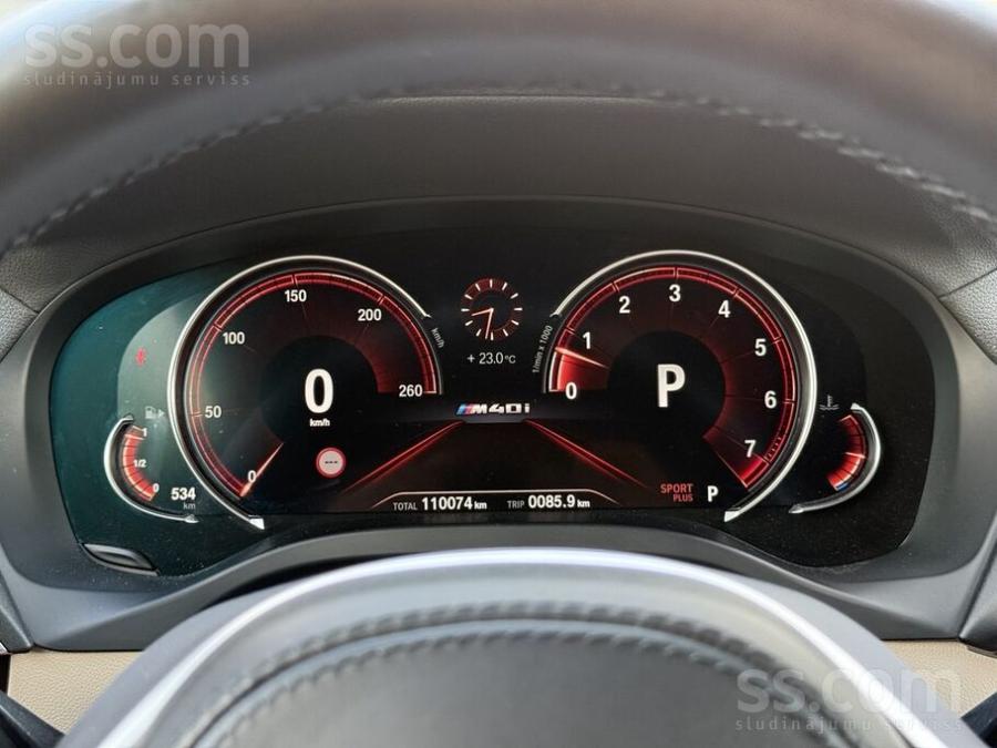 Blue BMW X4 2019 in Riga, with an engine capacity of 3.00 L and mileage of 110 thousand km for 38500 €, photo 29 on AUTOMOTO.COM.LV