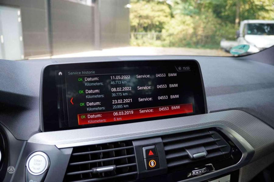 Blue BMW X4 2019 in Utena, with an engine capacity of 2.99 L and mileage of 145 thousand km for 32250 €, photo 26 on AUTOMOTO.COM.LV