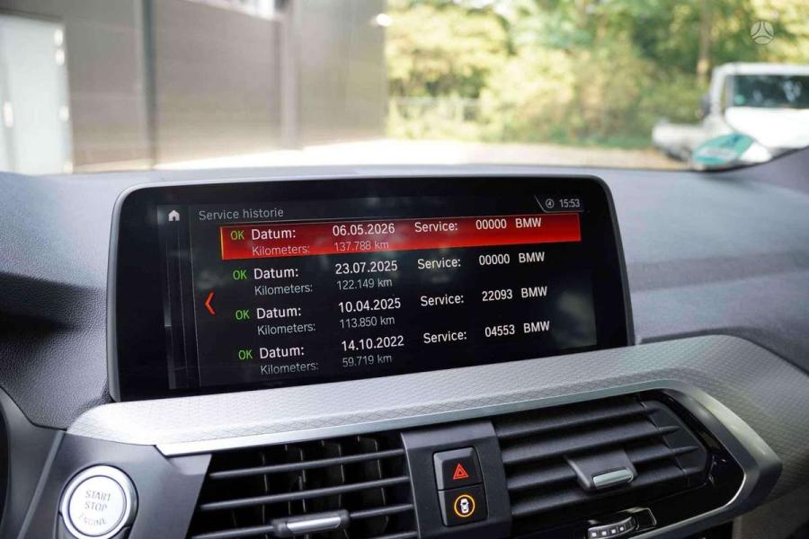 Blue BMW X4 2019 in Utena, with an engine capacity of 2.99 L and mileage of 145 thousand km for 32250 €, photo 27 on AUTOMOTO.COM.LV