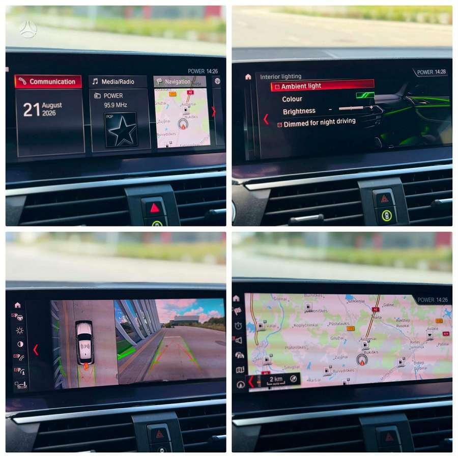 Blue BMW X4 2019 in Vilnius, with an engine capacity of 3.00 L and mileage of 123 thousand km for 29900 €, photo 14 on AUTOMOTO.COM.LV