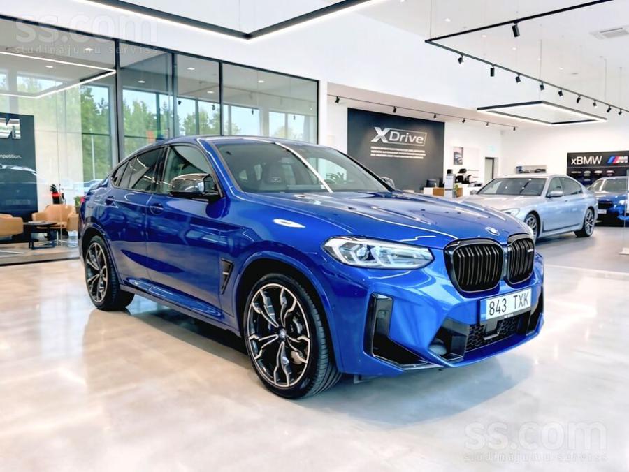 Zils BMW X4 2021 Tallina, ar dzinēja tilpumu 3.00 L un nobraukumu 62 tūkst. km par 55900 €, foto 1 vietnē AUTOMOTO.COM.LV
