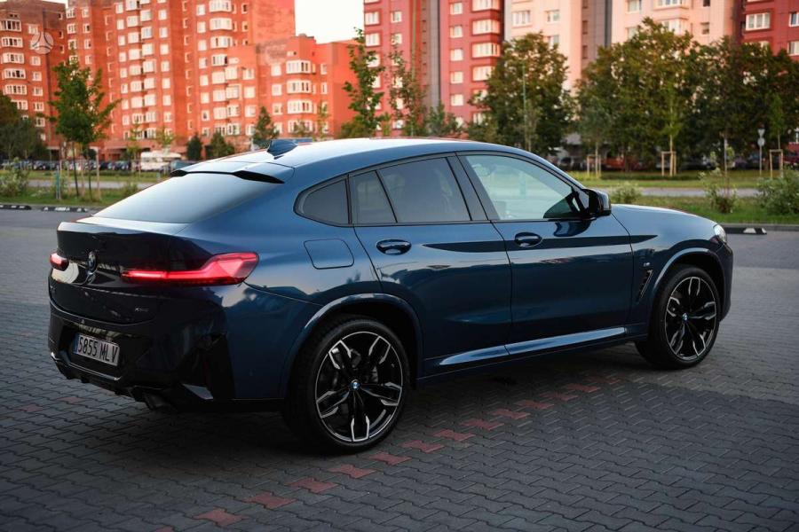 Blue BMW X4 2023 in Klaipeda, with an engine capacity of 2.00 L and mileage of 21 thousand km for 41500 €, photo 5 on AUTOMOTO.COM.LV