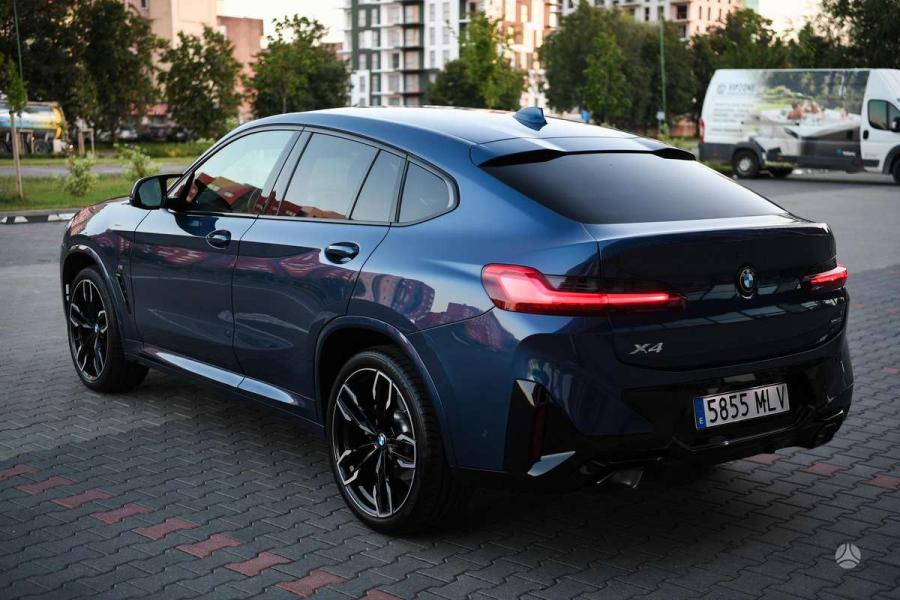 Blue BMW X4 2023 in Klaipeda, with an engine capacity of 2.00 L and mileage of 21 thousand km for 41500 €, photo 6 on AUTOMOTO.COM.LV