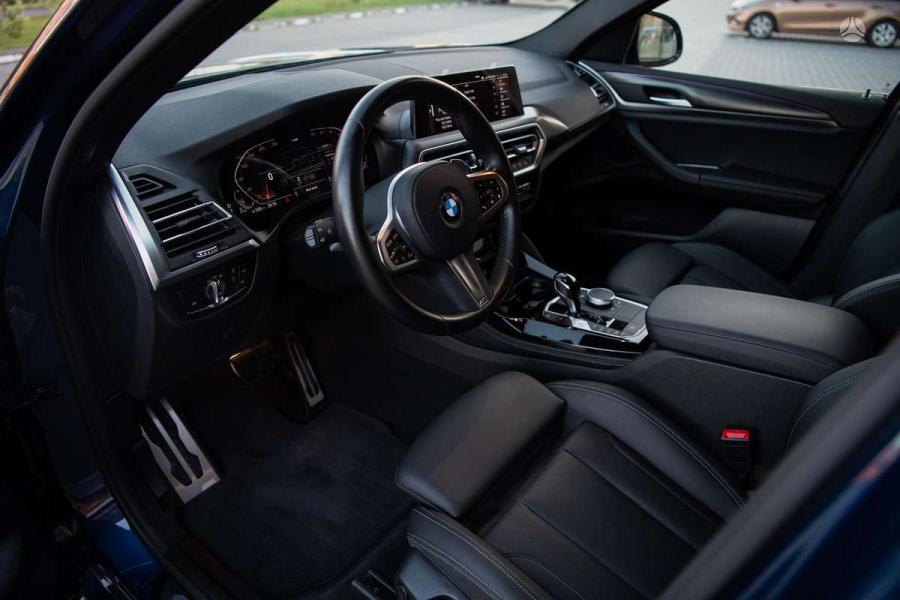 Blue BMW X4 2023 in Klaipeda, with an engine capacity of 2.00 L and mileage of 21 thousand km for 41500 €, photo 16 on AUTOMOTO.COM.LV