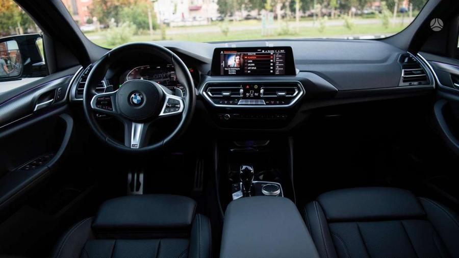 Blue BMW X4 2023 in Klaipeda, with an engine capacity of 2.00 L and mileage of 21 thousand km for 41500 €, photo 18 on AUTOMOTO.COM.LV