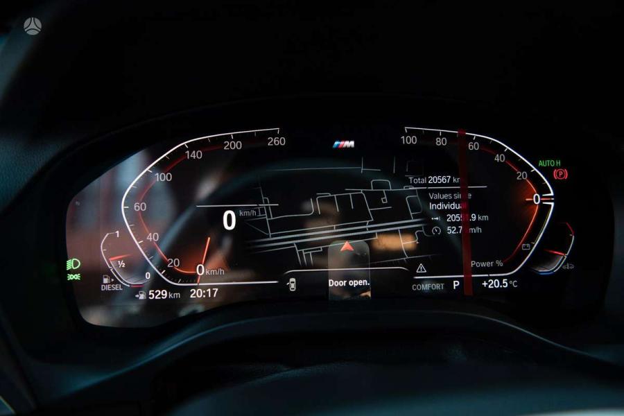 Blue BMW X4 2023 in Klaipeda, with an engine capacity of 2.00 L and mileage of 21 thousand km for 41500 €, photo 20 on AUTOMOTO.COM.LV