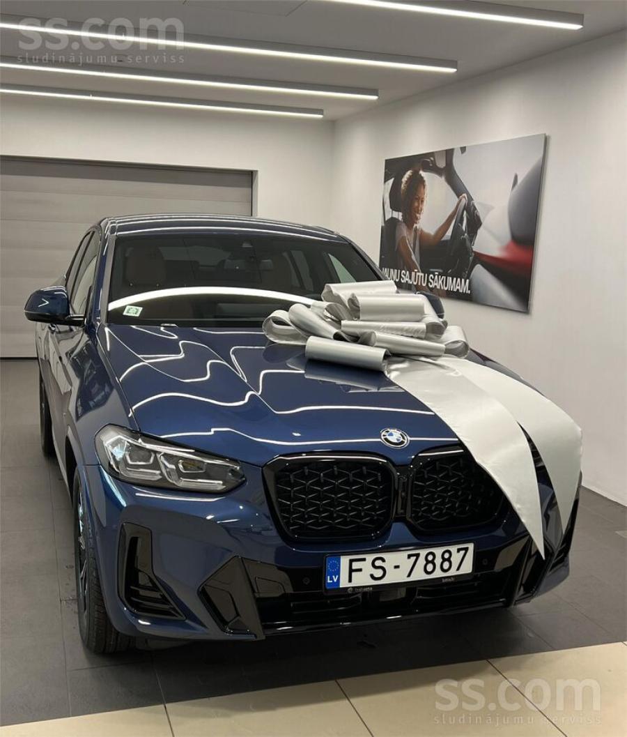 Zils BMW X4 2024 Rīga, ar dzinēja tilpumu 2.00 L un nobraukumu 29 tūkst. km par 48500 €, foto 1 vietnē AUTOMOTO.COM.LV