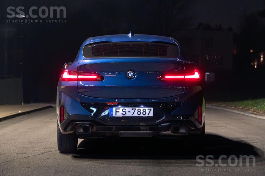 Zils BMW X4 2024 Rīga, ar dzinēja tilpumu 2.00 L un nobraukumu 29 tūkst. km par 48500 €, foto 4 vietnē AUTOMOTO.COM.LV