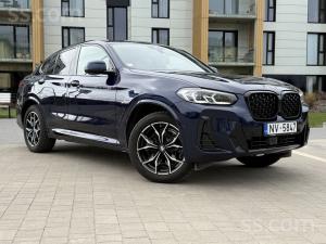 Blue BMW X4 2024 in Riga, with an engine capacity of 2.00 L and mileage of 15 thousand km for 52900 €, photo  on AUTOMOTO.COM.LV