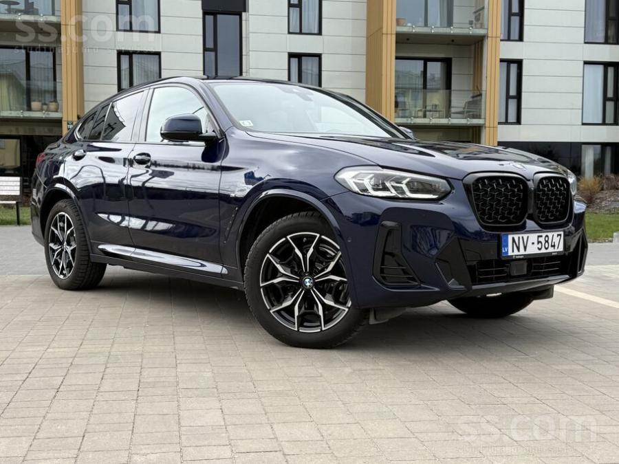 Blue BMW X4 2024 in Riga, with an engine capacity of 2.00 L and mileage of 15 thousand km for 52900 €, photo 1 on AUTOMOTO.COM.LV