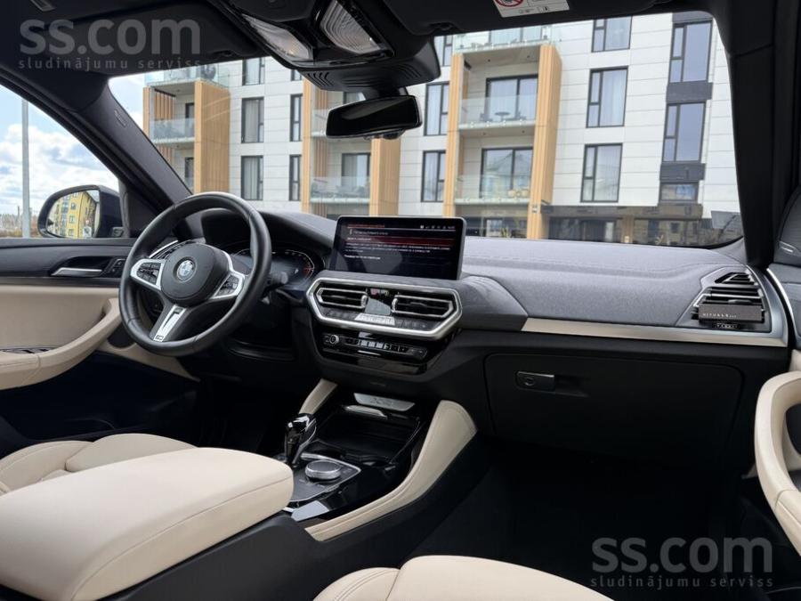 Blue BMW X4 2024 in Riga, with an engine capacity of 2.00 L and mileage of 15 thousand km for 52900 €, photo 10 on AUTOMOTO.COM.LV