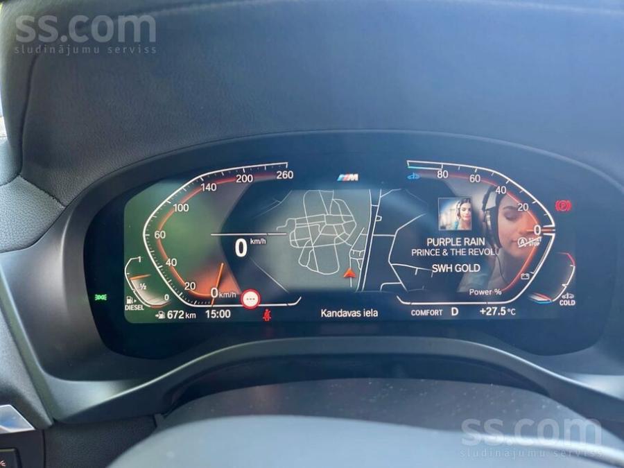 Blue BMW X4 2024 in Riga, with an engine capacity of 2.00 L and mileage of 33 thousand km for 56990 €, photo 11 on AUTOMOTO.COM.LV