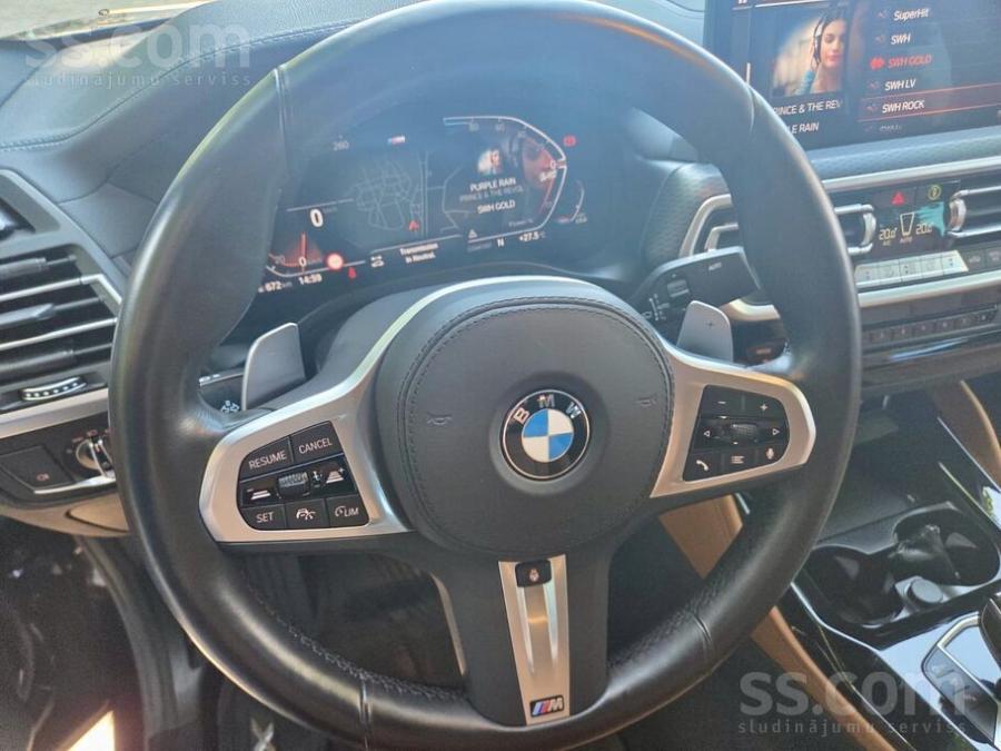 Blue BMW X4 2024 in Riga, with an engine capacity of 2.00 L and mileage of 33 thousand km for 56990 €, photo 13 on AUTOMOTO.COM.LV