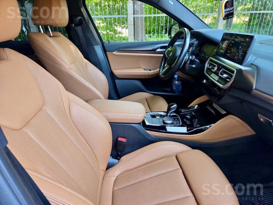 Blue BMW X4 2024 in Riga, with an engine capacity of 2.00 L and mileage of 33 thousand km for 56990 €, photo 15 on AUTOMOTO.COM.LV