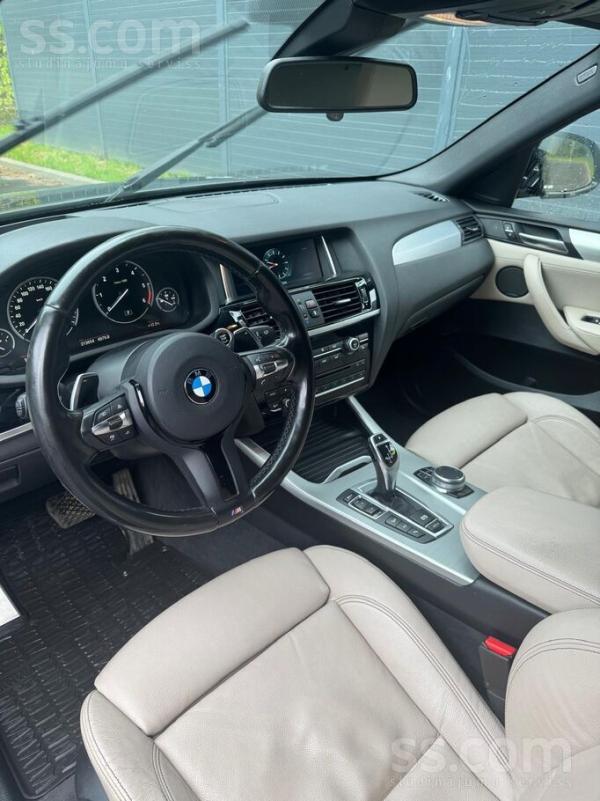 Brown BMW X4 2016 in Riga, with an engine capacity of 3.00 L and mileage of 214 thousand km for 18000 €, photo 7 on AUTOMOTO.COM.LV