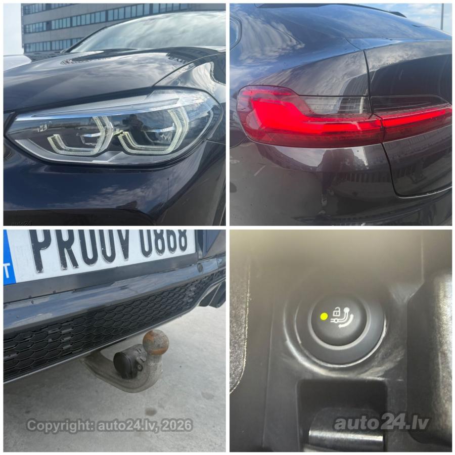 Pelēks BMW X4 2019 Tallina, ar dzinēja tilpumu 3.00 L un nobraukumu 195 tūkst. km par 30990 €, foto 23 vietnē AUTOMOTO.COM.LV