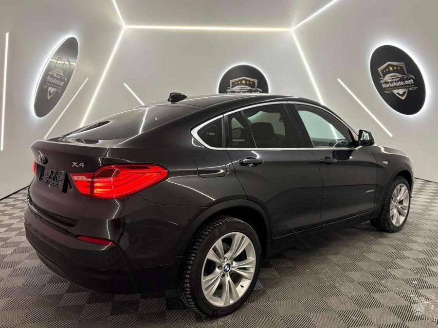 Grey BMW X4 2014 in Marijampole, with an engine capacity of 2.00 L and mileage of 312 thousand km for 14650 €, photo 25 on AUTOMOTO.COM.LV