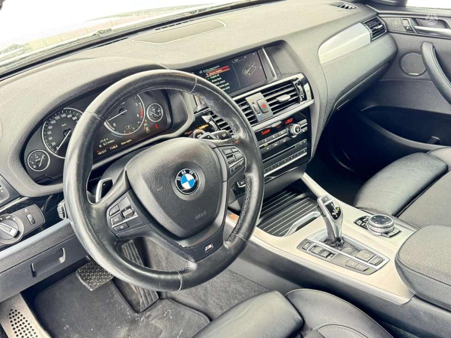 Grey BMW X4 2014 in Kaunas, with an engine capacity of 2.99 L and mileage of 191 thousand km for 16300 €, photo 21 on AUTOMOTO.COM.LV
